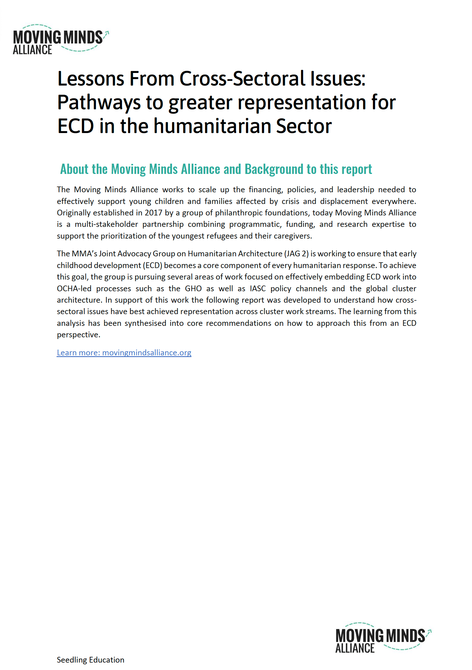 Lessons From Cross-Sectoral Issues: Pathways to greater representation ...