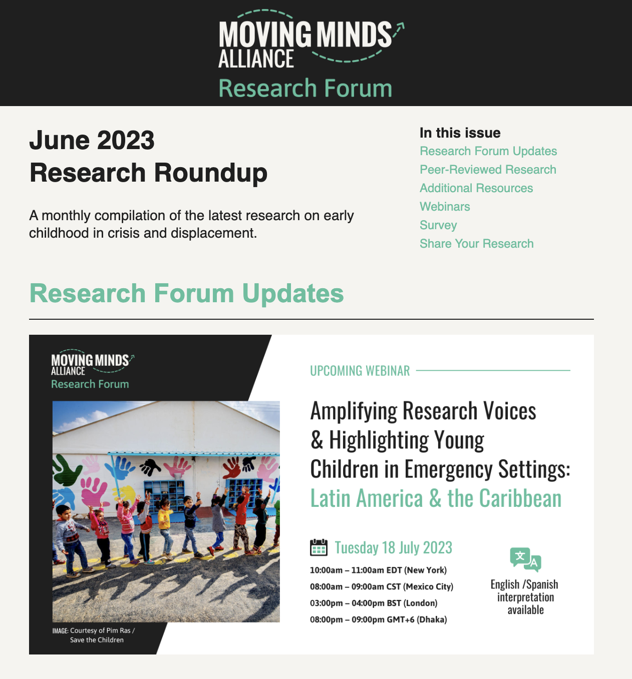 June 2023 Research Roundup - Moving Minds Alliance